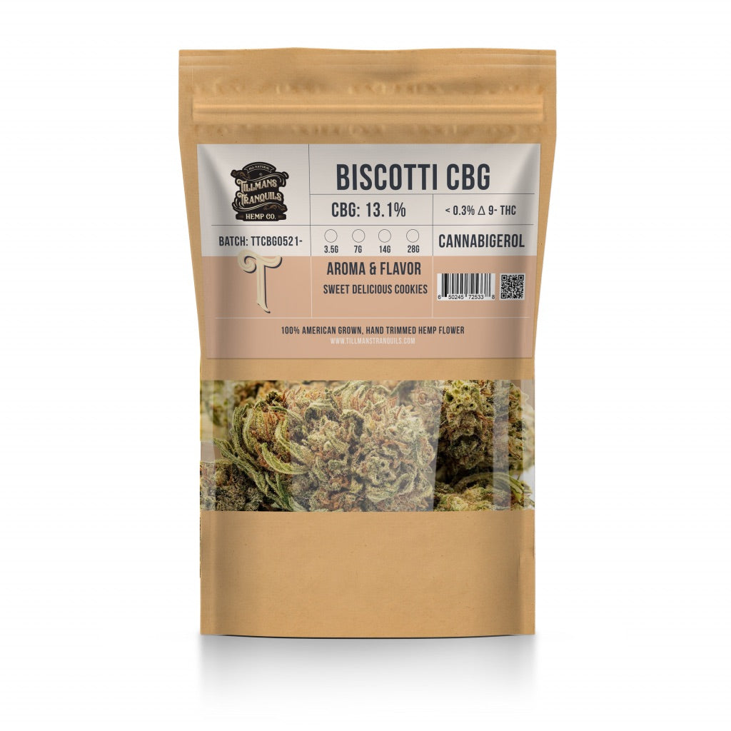 Tillmans Tranquils Biscotti CBG Flower 3.5g — Happy Buds Brooklyn