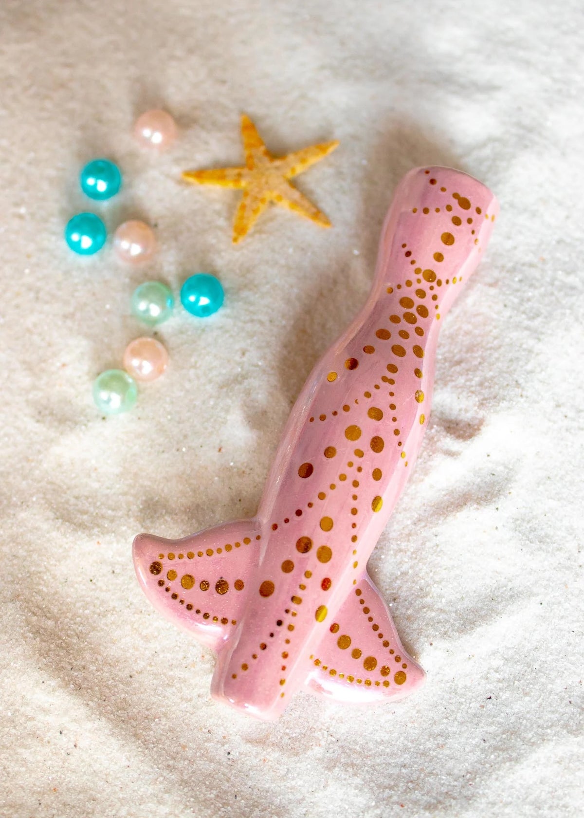 CANNA STYLE IRIDESCENT MERMAID CHILLUM - PINK — Happy Buds Brooklyn