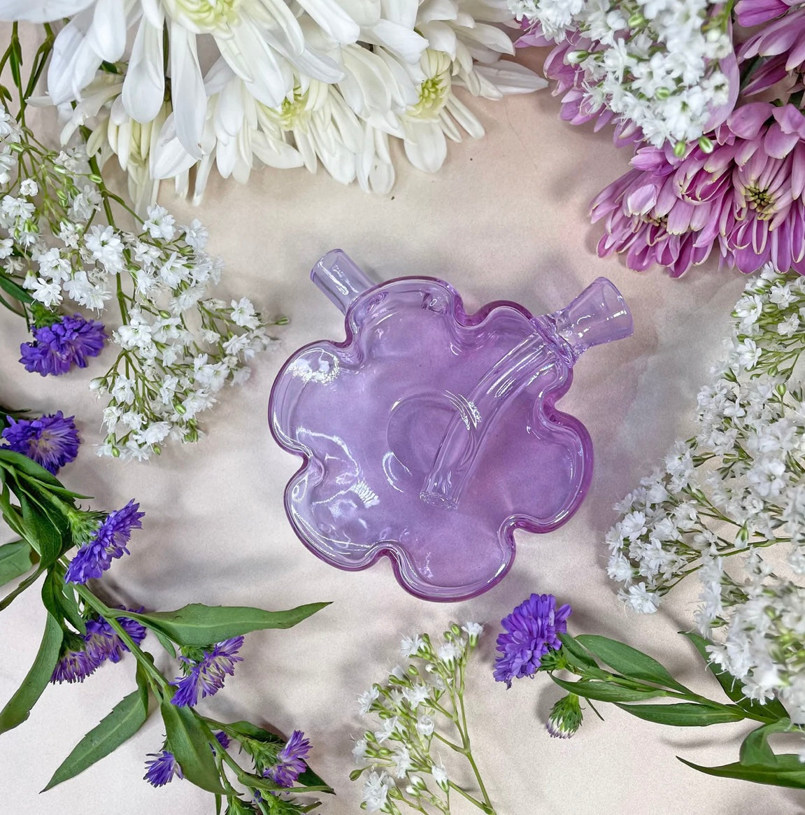 Burning Love Dazey Joint Bubbler- Lavender — Happy Buds Brooklyn