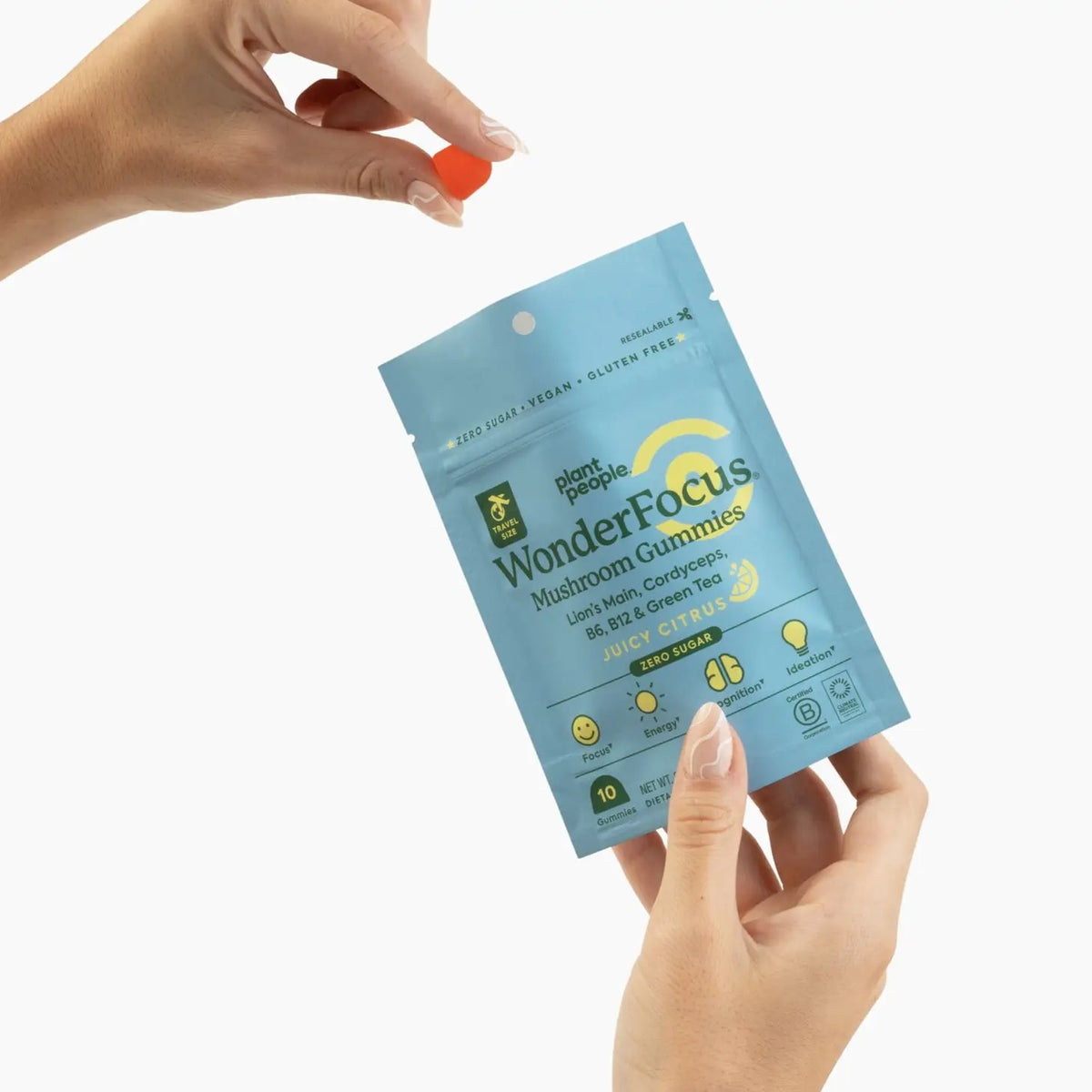 PLANT PEOPLE Grab-N-Go Size: Wonderfocus Mushroom Gummies — Happy Buds ...