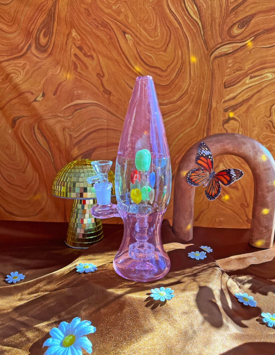 BURNING LOVE Lovely Lava Lamp Bong- Pink — Happy Buds Brooklyn