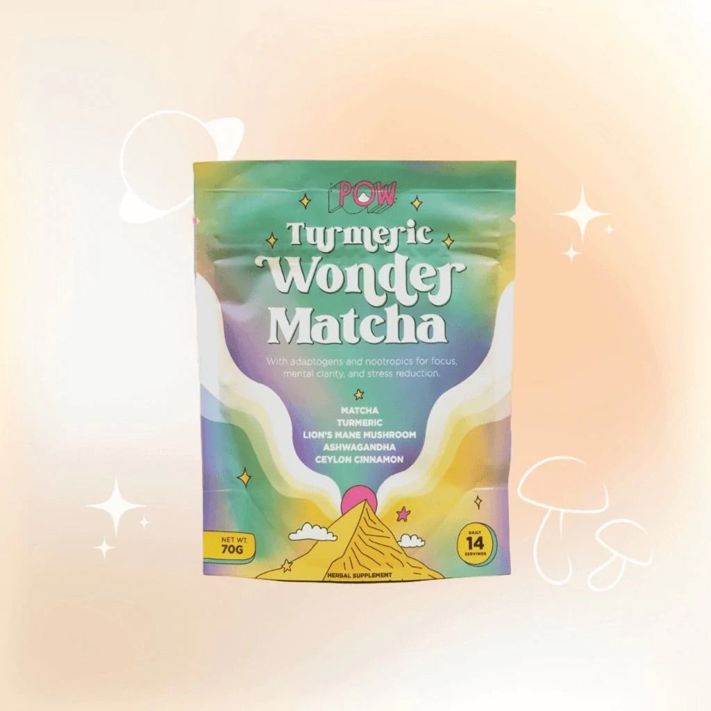 POW Turmeric Wonder Matcha 14 servings (UNSWEETENED) 70g — Happy Buds ...